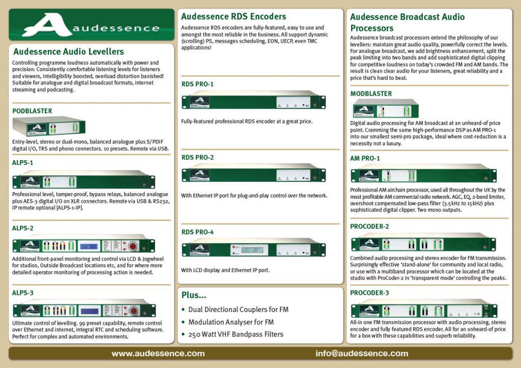 Products - Audessence